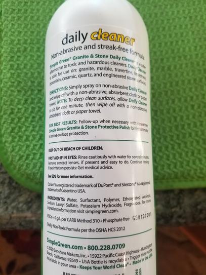 Simple Green 24 oz. Granite and Stone Cleaner 3710101203024 - The Home ...
