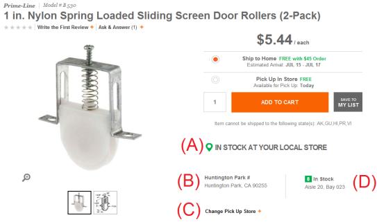 Prime-Line 1 in. Nylon Spring-Loaded Sliding Screen Door Rollers ...