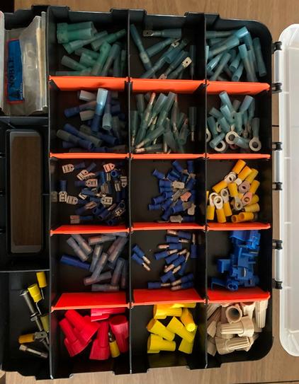 HDX 13 in. 30-Compartment Double Sided Small Parts Organizer 320028 ...