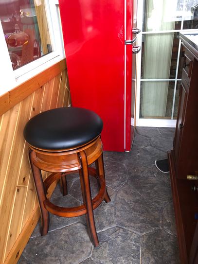 Boraam Magellan 24 in. Brandy Swivel Cushioned Bar Stool 43024 - The ...