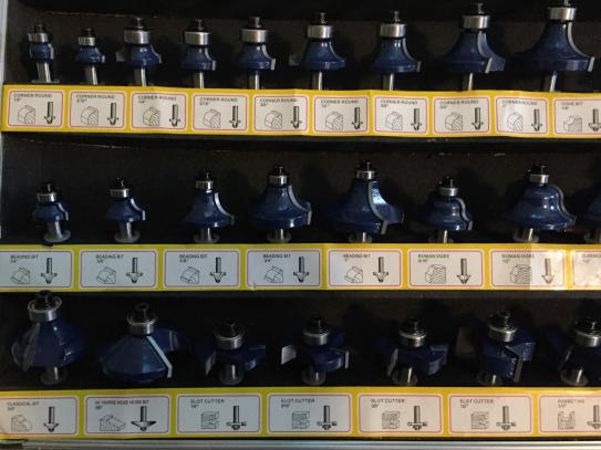 Stark 1/4 in. Tungsten Carbide 3-Blade Router Bit Set (80-Piece) 32201 ...