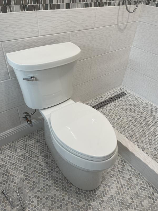 Buy Gleam 2-Piece Chair Height Elongated Skirted 1.28 GPF Single Flush ...