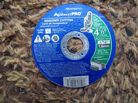Avanti Pro 4-1/2 in. x 1/16 in. x 7/8 in. Thin Kerf Metal Cut-Off Disc ...