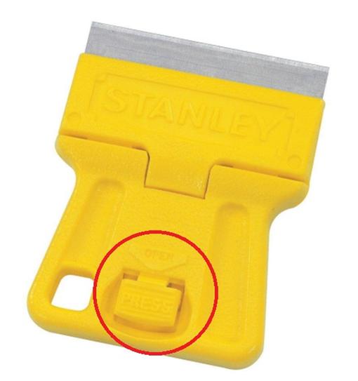 Stanley 1-3/16 in. High Visibility Mini-Razor Blade Scraper 28-100 ...