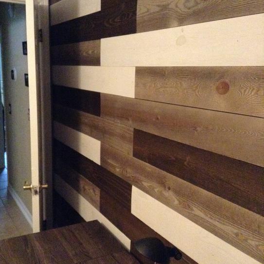 American Pacific 3/8 in. x 5-1/2 in. x 4 ft. Charred Wood Weathered ...