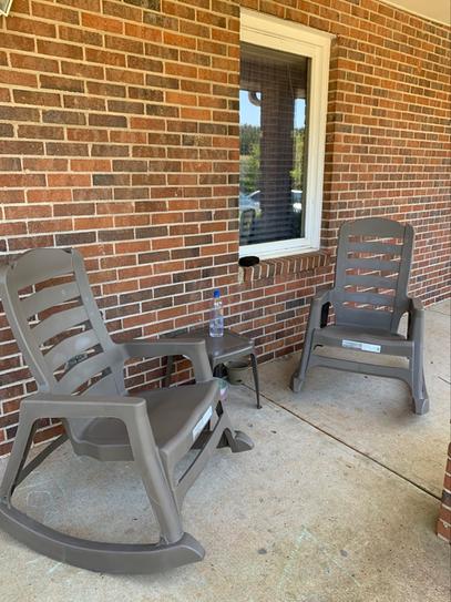 Reviews for Big Easy Plastic Outdoor Rocking Chair Mushroom Pg 1 The Home Depot