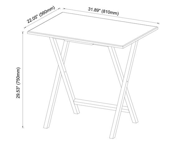 Eccostyle Solid Bamboo Frame Folding Desk CBBFT0012BM - The Home Depot