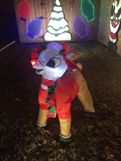 Home Accents Holiday 19.29 in. W x 35.43 in. D x 42.13 in. H Lighted ...