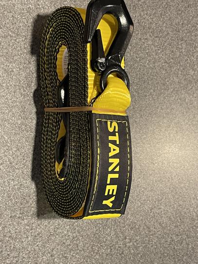 2 in. x 30 ft. Tow Strap with Tri-Hook and 9,000 lbs. Break Strength ...