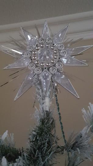 GE Holiday Classics Silver Jewel Tree Topper 71026HD - The Home Depot