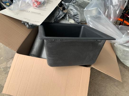 Elkay Quartz Classic 20 in. Drop-In/Undermount Single Bowl Matte Black ...