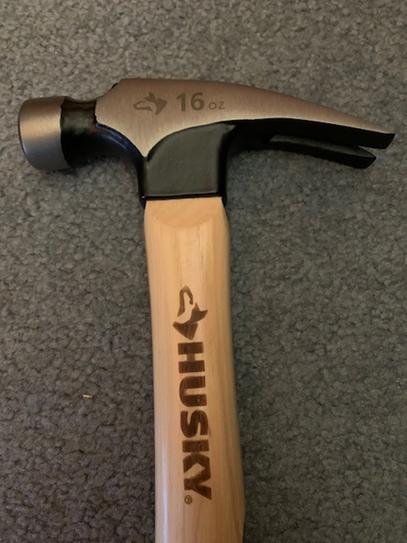 Husky 16 oz. Hickory Straight Hammer N-H16SHK - The Home Depot