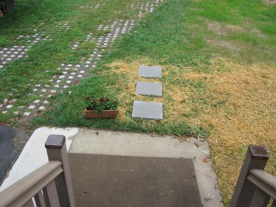 Buy 18 in. x 18 in. x 1.77 in. Pewter Square Concrete Step Stone (56 ...