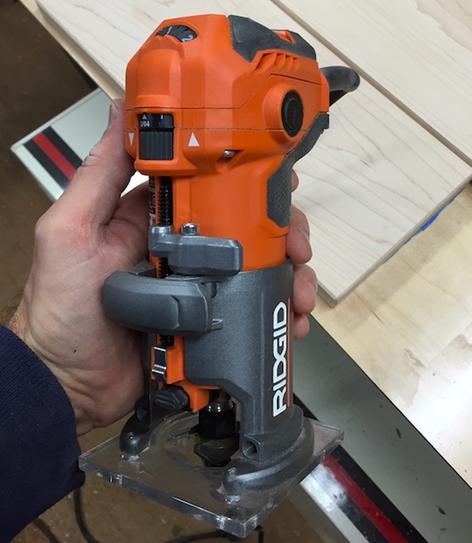RIDGID 5.5 Amp Corded Compact Fixed-Base Router R24012 at The Home ...