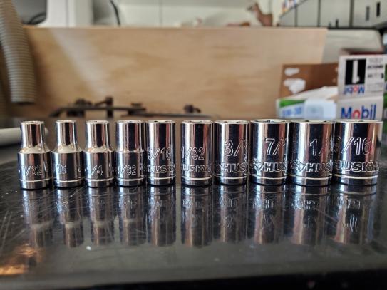 Husky 1/4 in. Drive SAE and Metric Socket Set (66-Piece) H4D66PCMSS ...