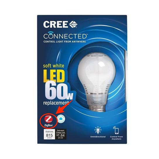 Cree Connected 60W Equivalent Soft White (2,700K) A19 Dimmable LED ...