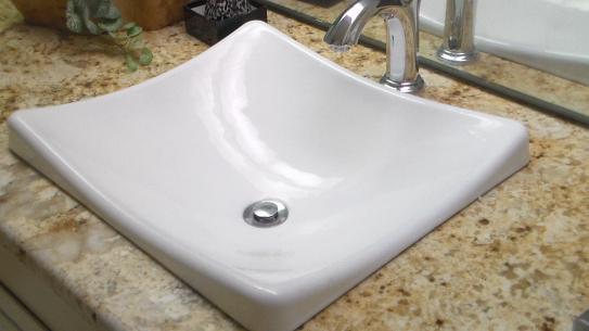 KOHLER DemiLav Wading Pool Cast Iron Vessel Sink in White K-2833-0 ...