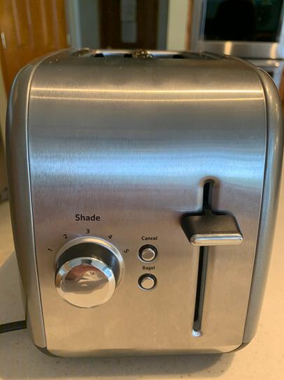 KitchenAid 2-Slice Silver Wide Slot Toaster with Crumb Tray and Shade ...