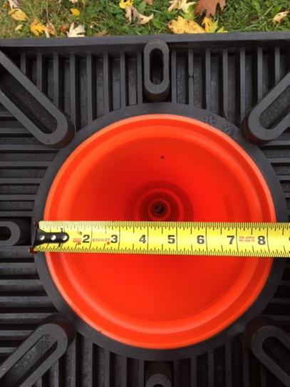 28 in. Orange Reflective PVC Injection Molded Cone (6-Pack) HDIMHV28 ...