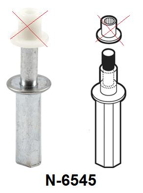 Prime-Line 7/8 in., White Nylon, Top Mount Bi-Fold Door Slide Guide ...