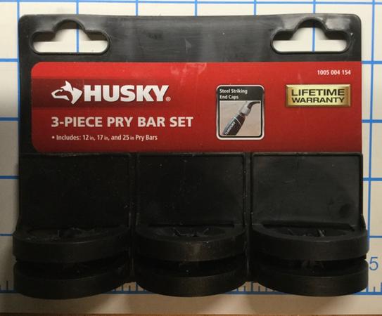 Husky 3 piece pry bar set store