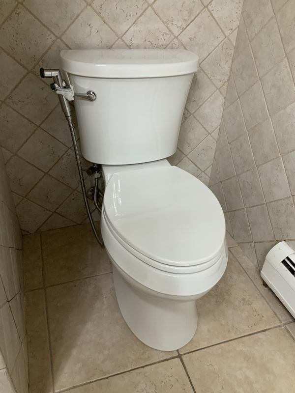 Buy Gleam 2-Piece Chair Height Elongated Skirted 1.28 GPF Single Flush ...