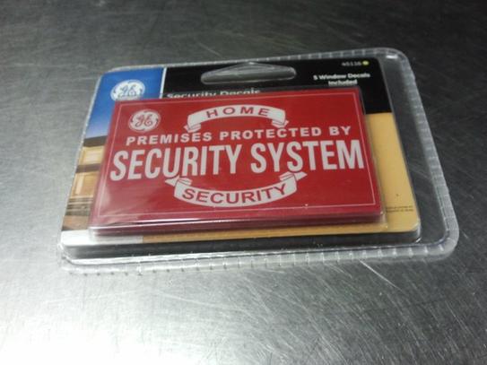 GE Security Window Decals (5-Pack) 45116 - The Home Depot