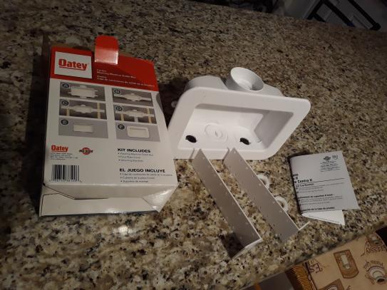 Oatey 3-1/2 in. Center Drain Washing Machine Outlet Box 38120 - The ...