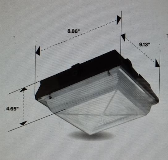 Commercial Electric 350-Watt Equivalent Integrated LED Outdoor Security ...