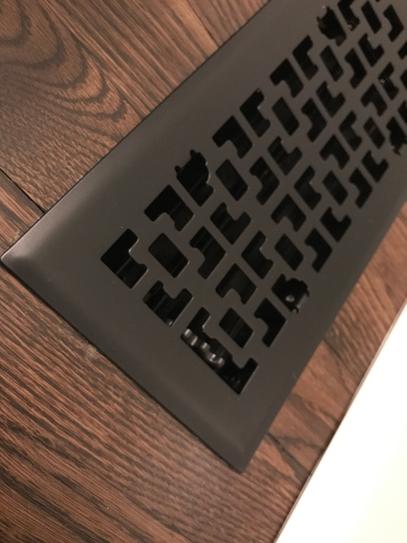 T.A. Industries 4 in. x 12 in. Vintage Victorian Floor Diffuser, Matte ...