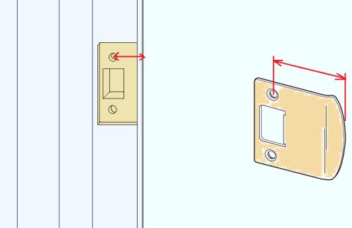 Prime-Line 2 in. Extended Lip, Brass Plated Strike E 2347 - The Home Depot