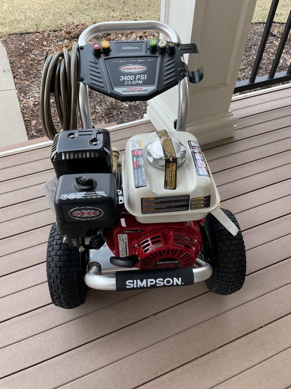 Simpson 3700 psi pressure washer home depot store