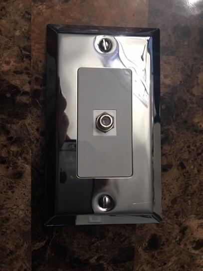 AMERELLE Metallic 1 Gang Coax Steel Wall Plate - Matte Black 163CXMB ...