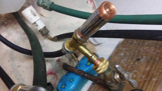 PLUMBFLEX 3/4 in. FHT x 3/4 in. MHT Copper Water Hammer Arrestor for ...