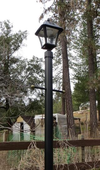 Have a question about Design House Bronze 80 in. H Lamp Post with Cross ...