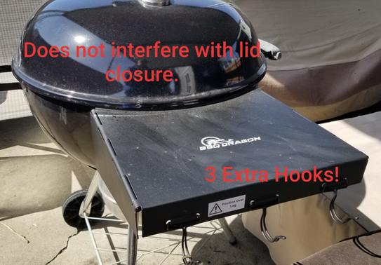 BBQ Dragon Dragon Wing Folding Grill Shelf for 22 in. Kettle Grills ...