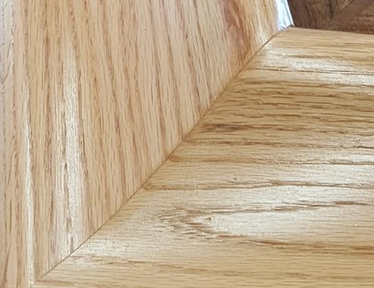 HOUSE OF FARA 1 in. x 6 in. x 4 ft. Oak Wood Bar Rail Moulding HT1804 ...