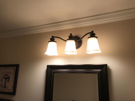 Generation Lighting Emma 21.5 in. W 3-Light Grecian Bronze Bathroom ...