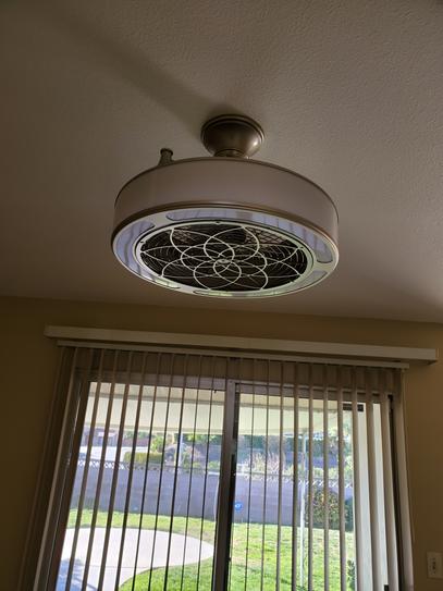 Anderson 22 In Led Indoor Outdoor Brushed Nickel Ceiling Fan With ...