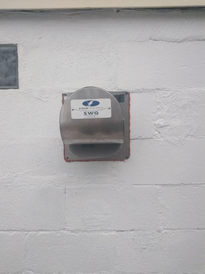 FIELD CONTROLS SWG-4HDS Power Vent 4 in. Outside Mounted in Stainless ...