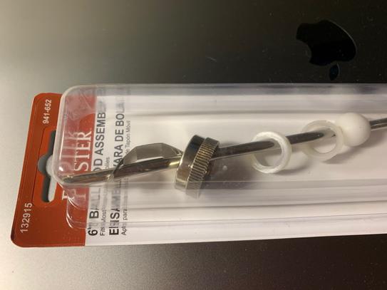 Pfister 941-652 6 in. Ball Rod Assembly for Lavatory Pop-Up Drains ...