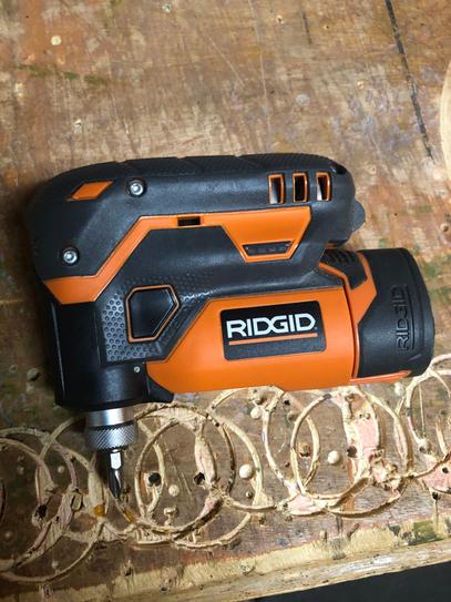 RIDGID 12-Volt Lithium-Ion 1/4 in. Cordless Palm Impact Screwdriver Kit ...