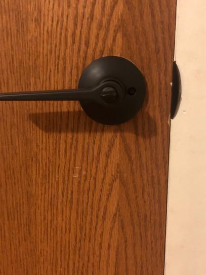 Defiant Freedom Matte Black Bed/Bath Door Handle LEXK01B - The Home Depot