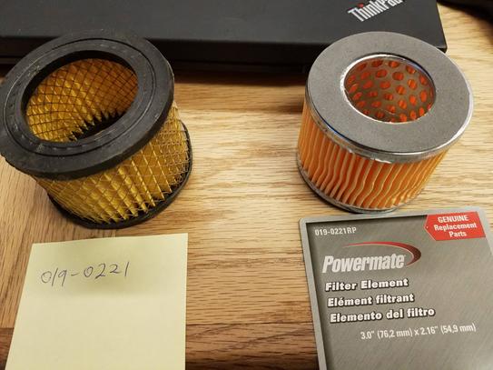 Powermate Air Filter Element 019-0221RP - The Home Depot