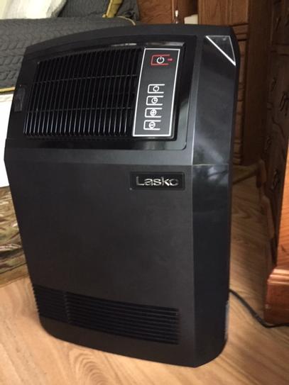 Lasko 23 in. Electric Cyclonic Ceramic Console Heater with Remote ...