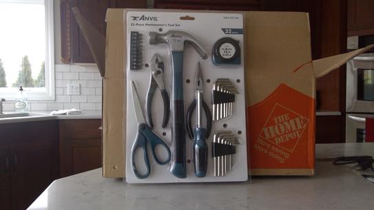 Anvil Home Tool Kit Tool Set (32-Piece) 99793 - The Home Depot