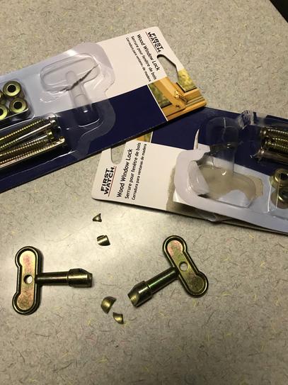 First Watch Security Polished Brass Metal Window Lock with Special ...