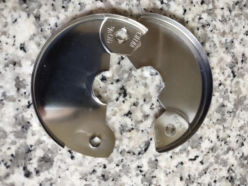 Buy 1/2 in. x 2.5 in. Copper Tube Size Split Flange Escutcheon Plate in ...