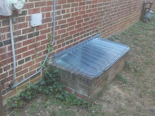 MacCourt 25 in. x 4 in. Polyethylene Rectangular Low Profile Window ...