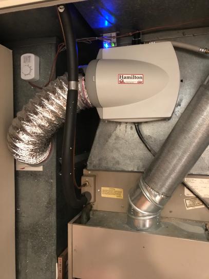 Hamilton Whole House Furnace Mount Flow Through Humidifier 12HF at The ...